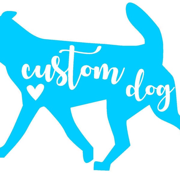 Dog Breed Window Decals - Etsy