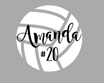 Volleyball Window Decal - Etsy