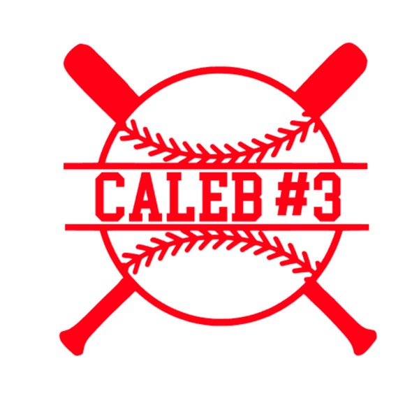 Personalized Baseball Bat Decal - Etsy