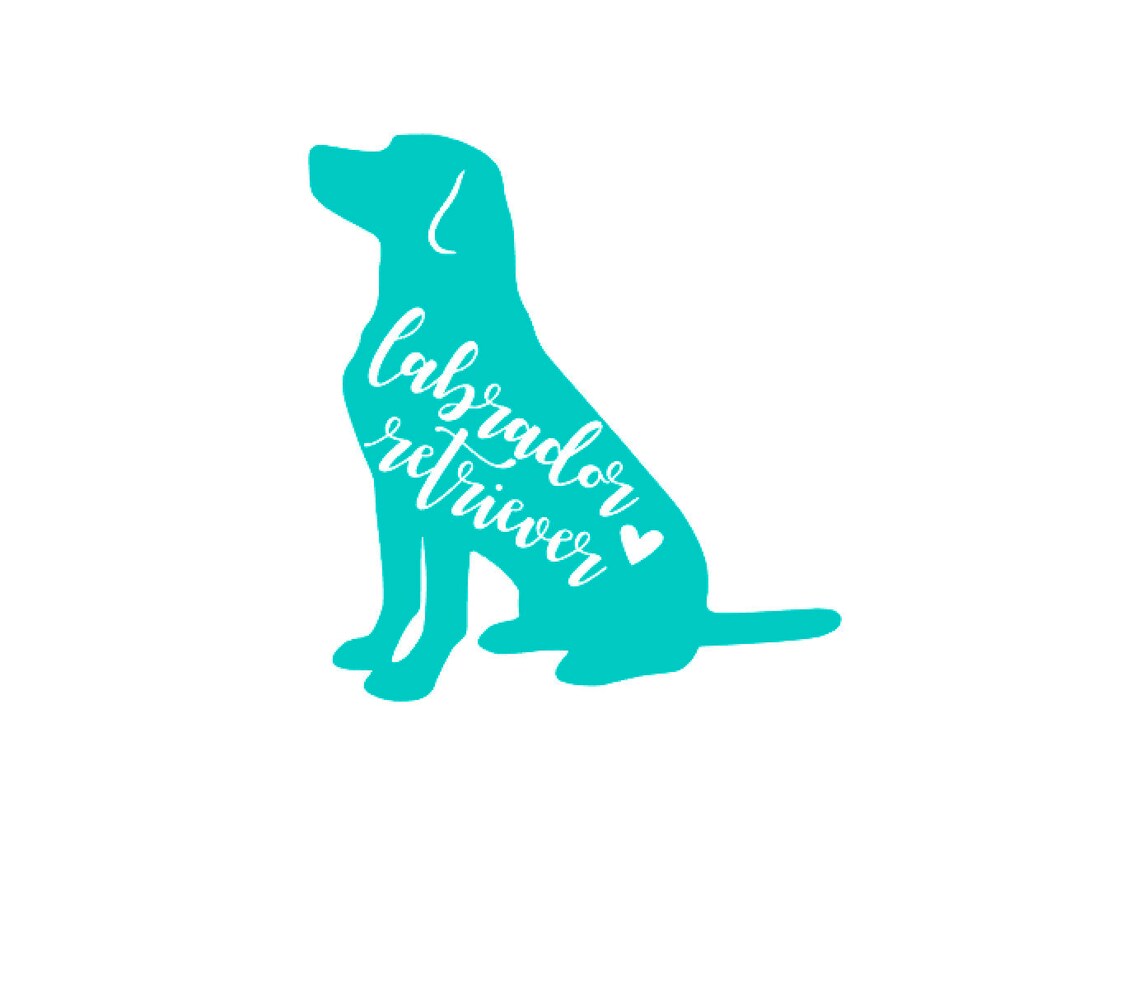 Labrador Retriever Vinyl Decal Lab Decal Pet Decal - Etsy