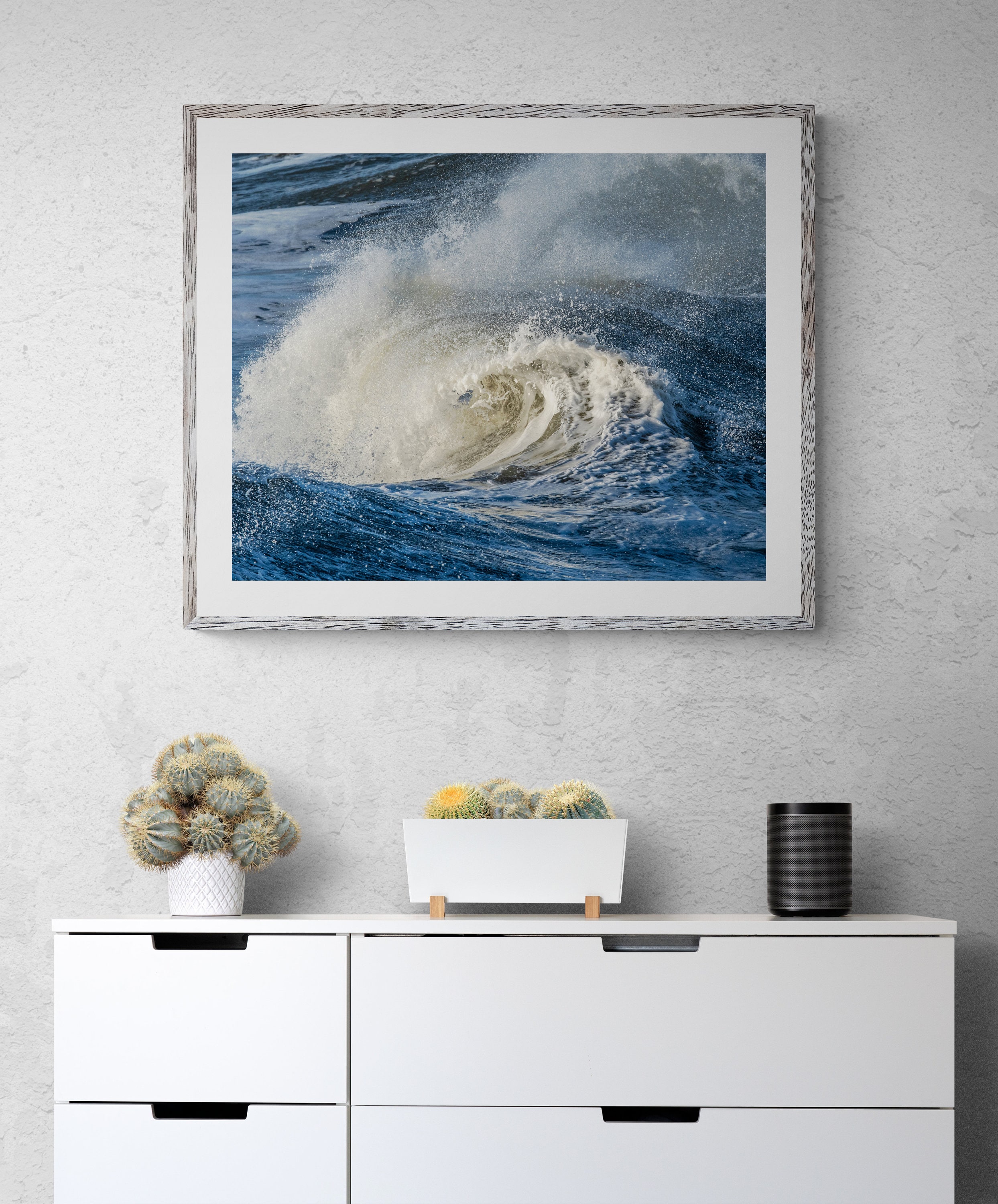 Rolling in the Deep Blue, Wave 6764, Outer Banks Art, OBX Photography ...