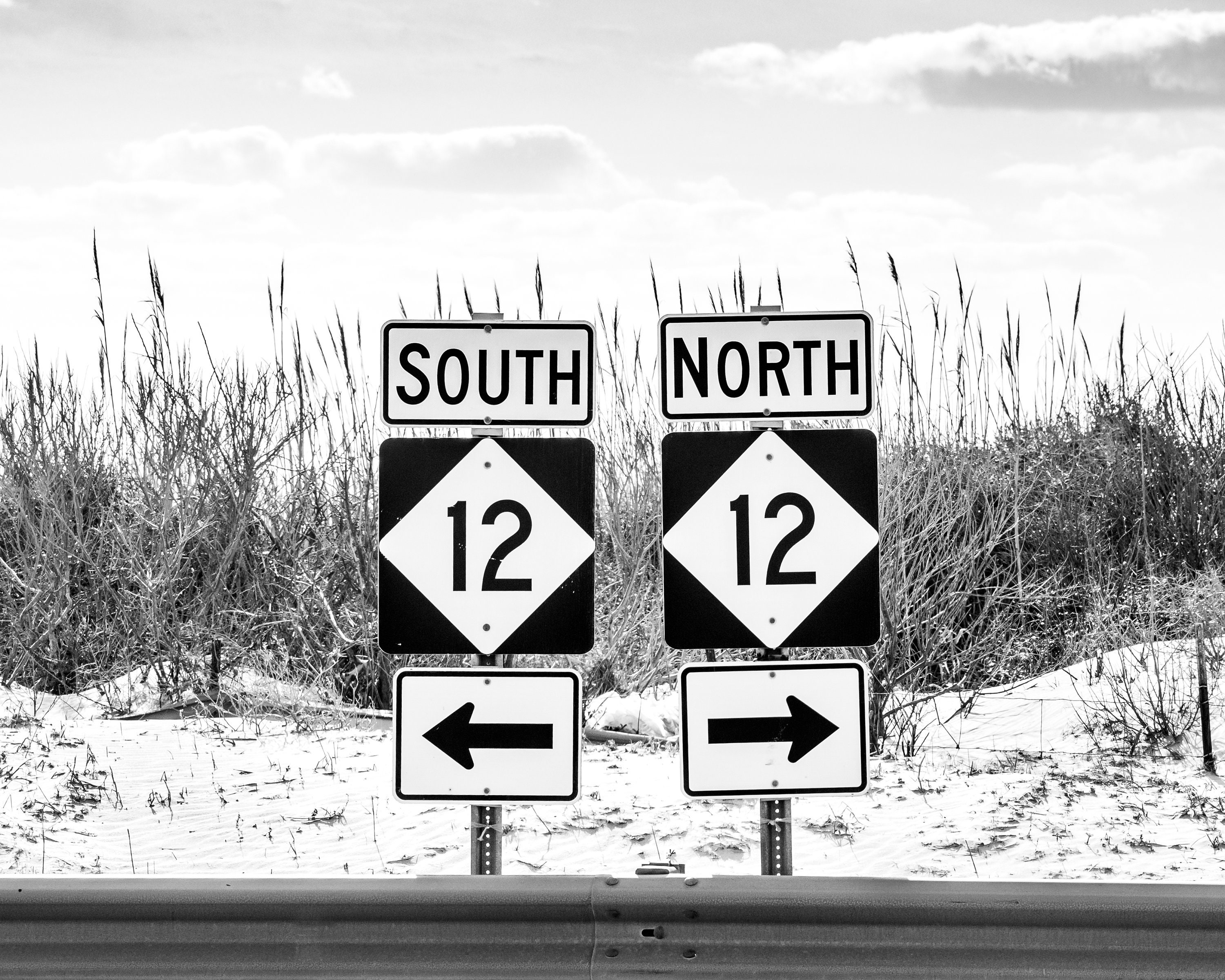 Outer Banks Route 12 Sign Photography Coastal Art Print (unmatted ...
