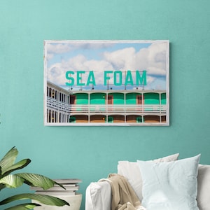 Sea Foam Motel Letters, Large Print, Nags Head, NC, Outer Banks Art ...