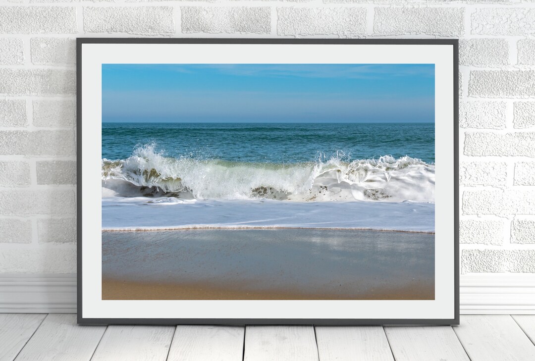 Blue and White Beach Day 9581, Authentic Outer Banks Art, OBX ...