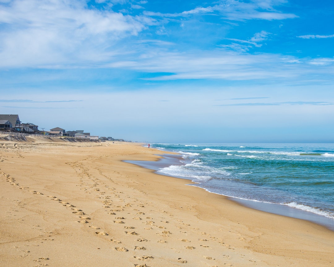Footprints on the Beach 7151, Authentic Outer Banks Art, OBX ...