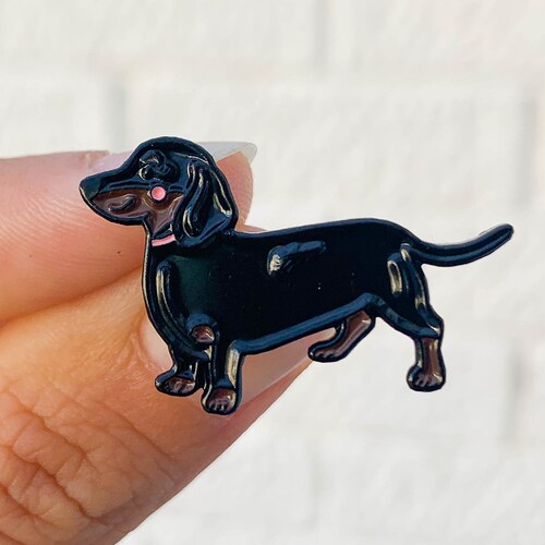 Sausage Dog Pin Soft Enamel Teckel Pin Copper Dachshund - Etsy