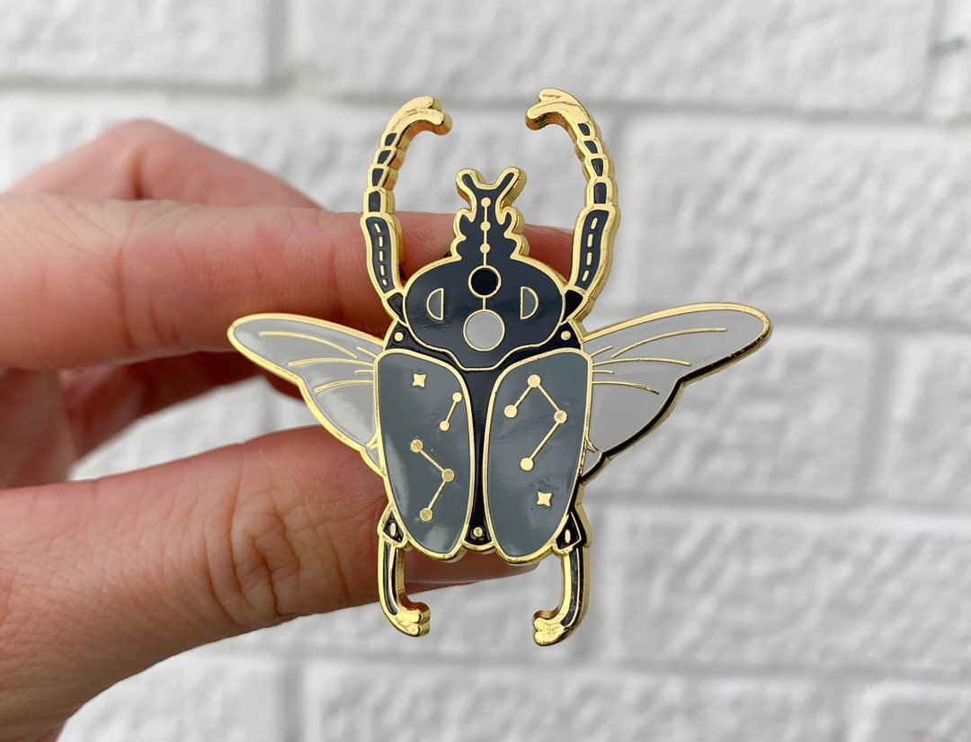 The Goliath - Celestial Beetle Insect Enamel Lapel Pin Badge Brooch - Etsy