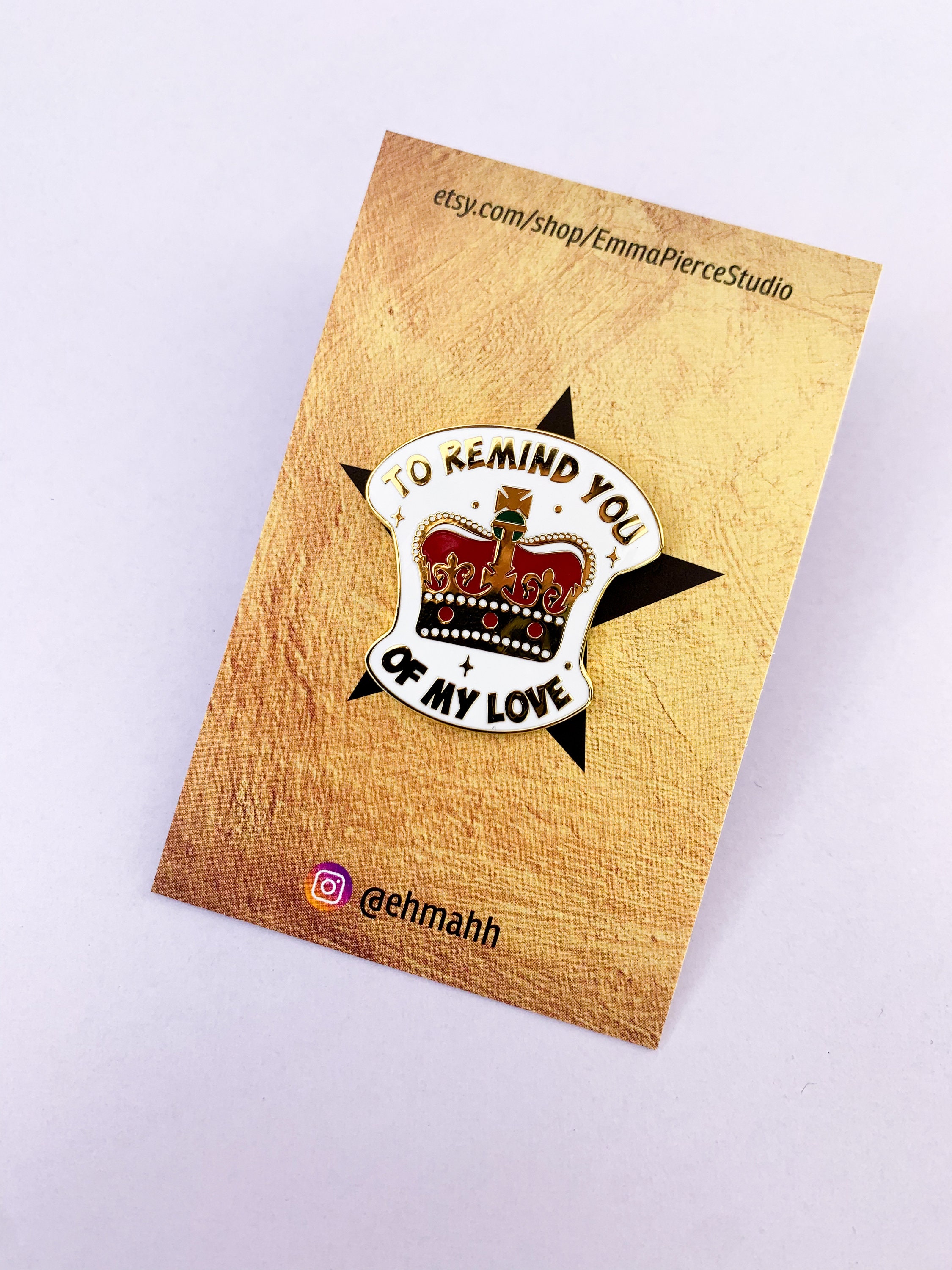 Hamilton King George 'to Remind You of My Love' Enamel - Etsy UK