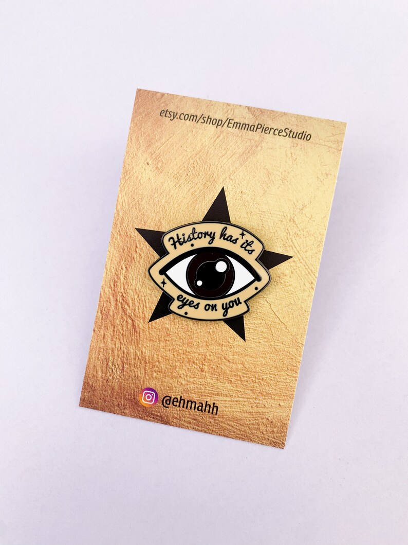 Hamilton 'history Has Its Eyes on You' Enamel Lapel Pin Badge Brooch - Etsy
