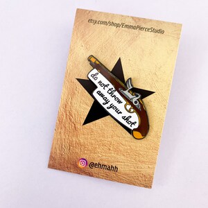 Hamilton 'do Not Throw Away Your Shot' Enamel Lapel Pin Musical Badge Brooch - Etsy