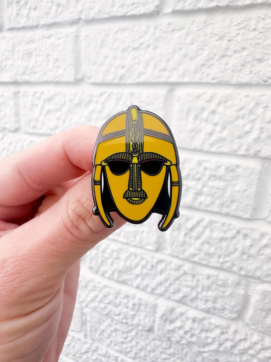 Anglo-saxon King Helmet Hard Enamel Lapel Pin Badge Brooch - Etsy