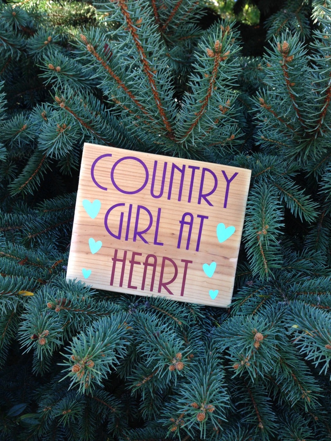 Country Girl at Heart Sign, Country Home Decor, Wooden Signs, Rustic ...