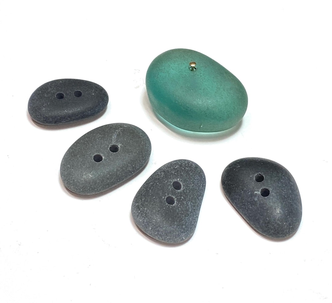 Beach Pebble Buttons - Etsy