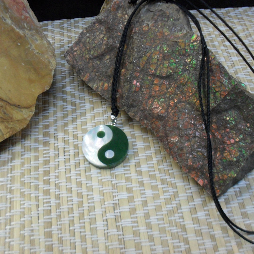 Jade Yin Yang Pendant - Etsy