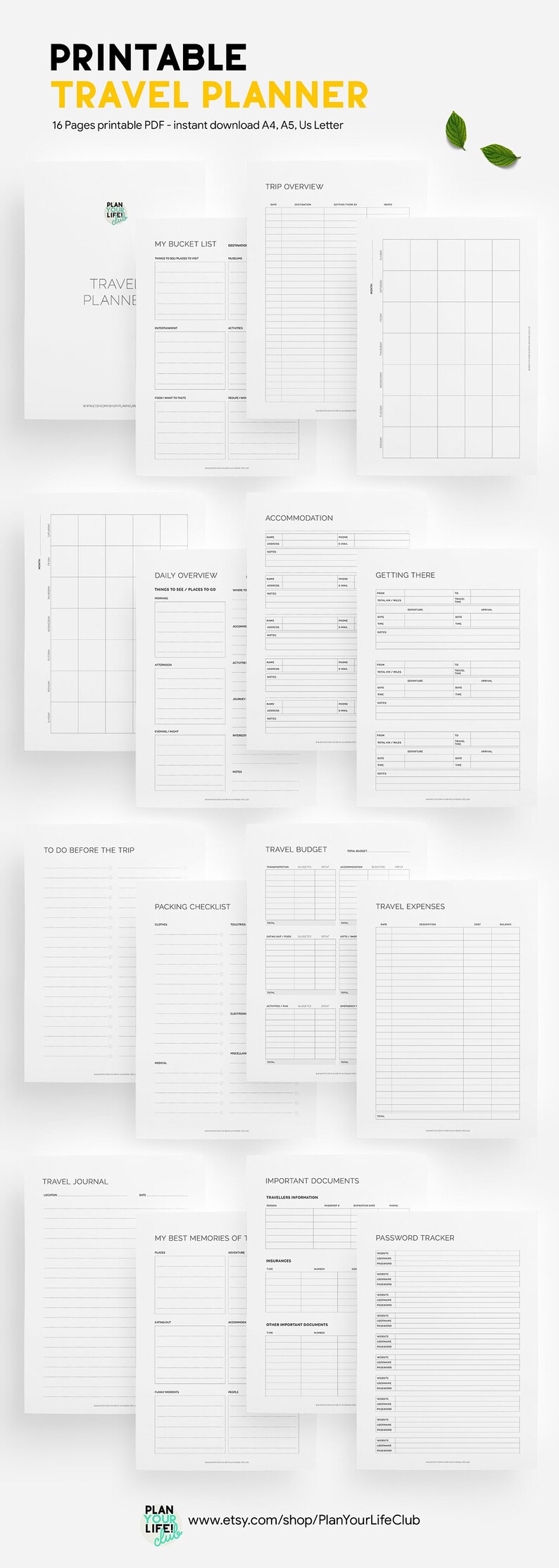 Travel Planner Printable Etsy travel-planner-printable-etsy