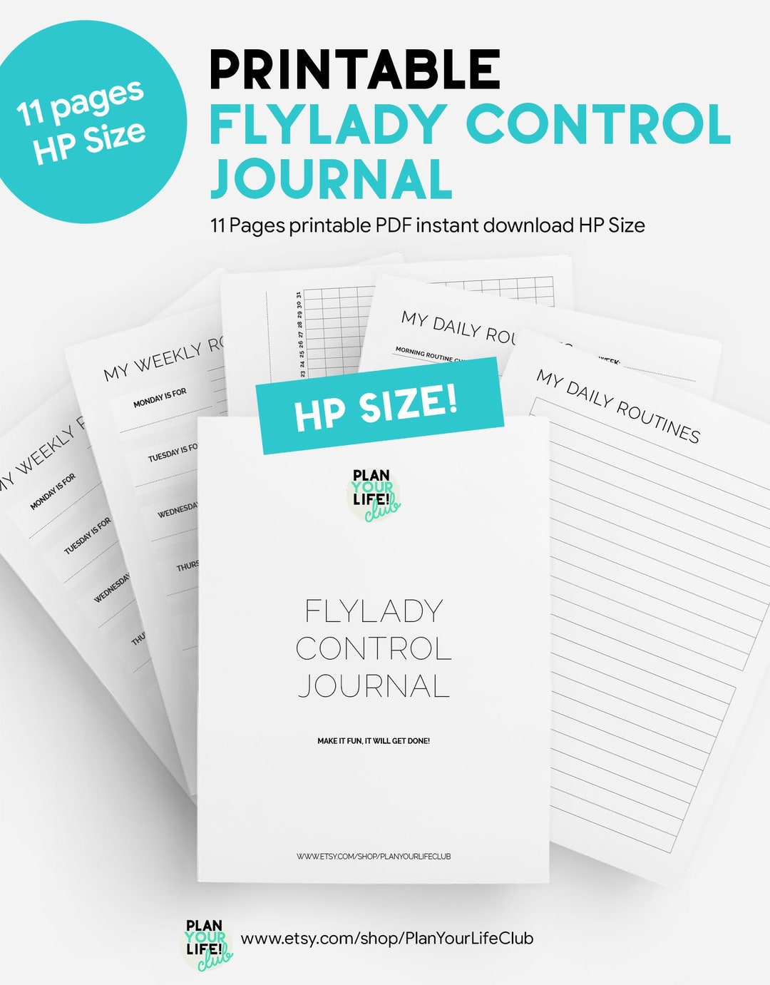 Editable Flylady Control Journal, HP Size - Etsy