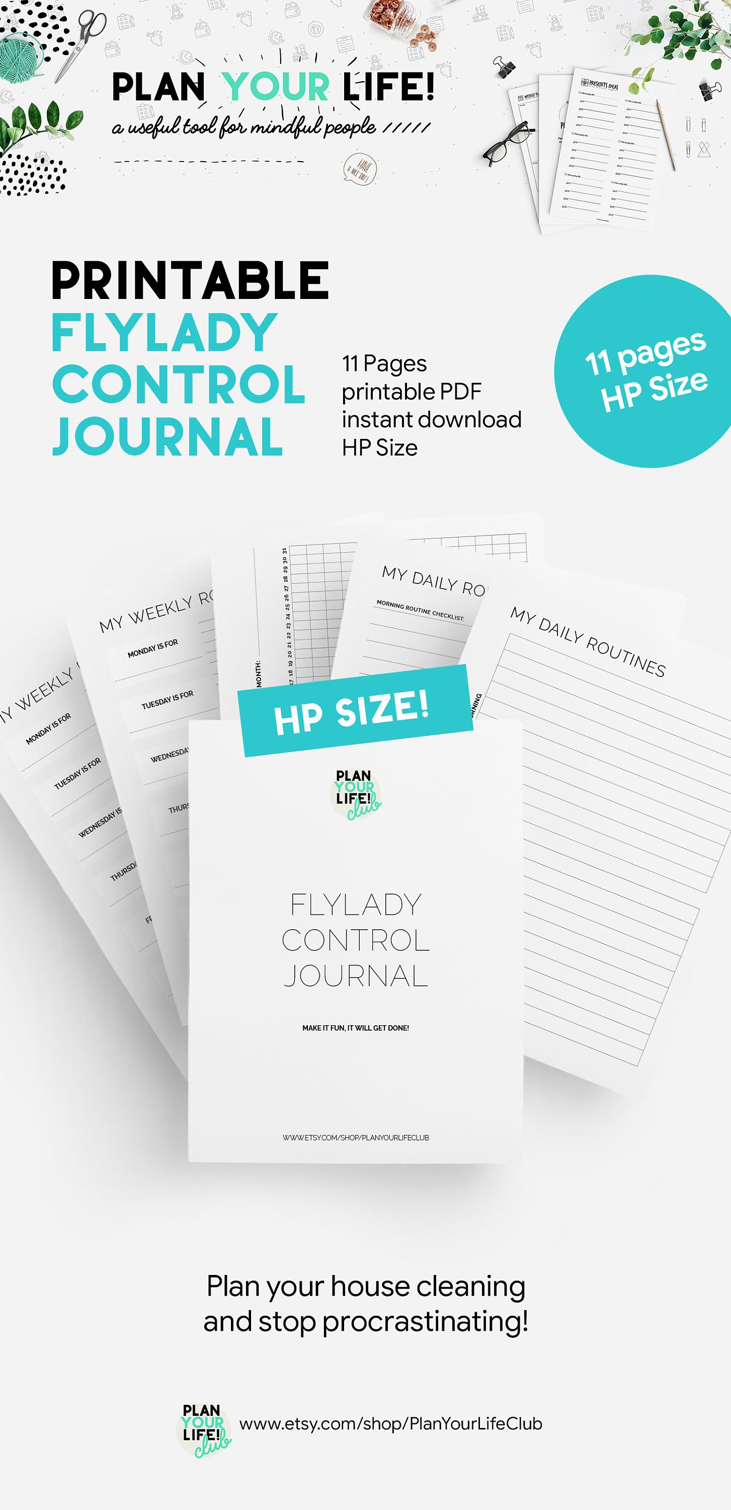 Editable Flylady Control Journal, HP Size - Etsy
