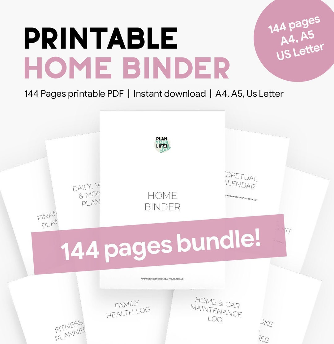 Home Management Binder Printable - Etsy