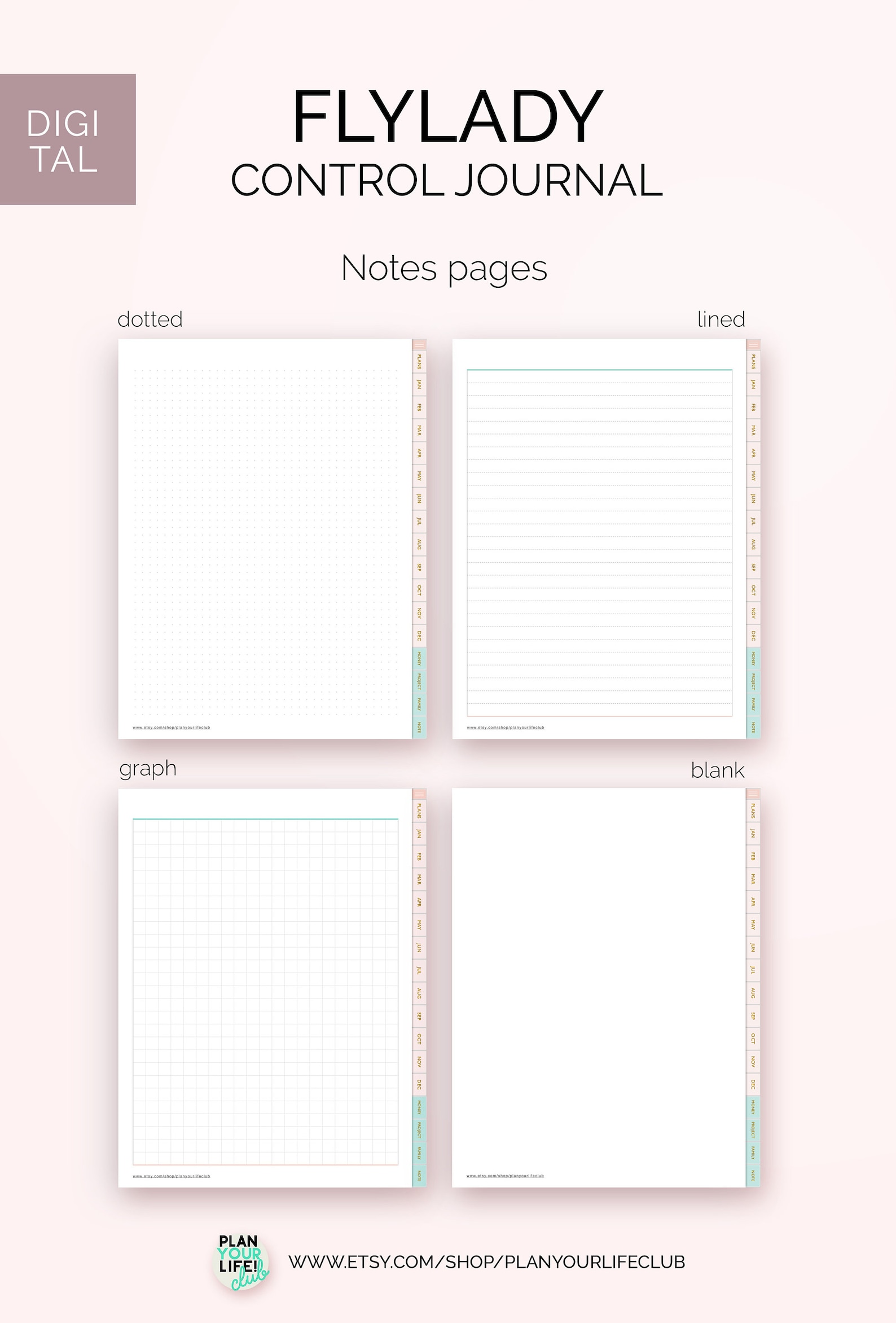 Digital Flylady Control Journal for Goodnotes, Xodo, Noteshelf - Etsy