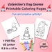 20 Gnome Valentine Coloring Pages for Kids, Valentines Gnome Toddler ...