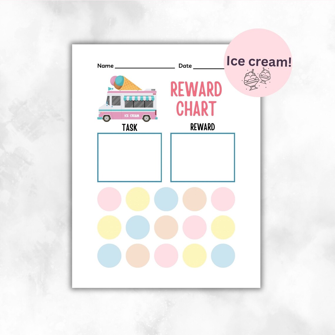 Printable Reward Charts, Rainbow Sticker Chart, Kids Routine Chart ...