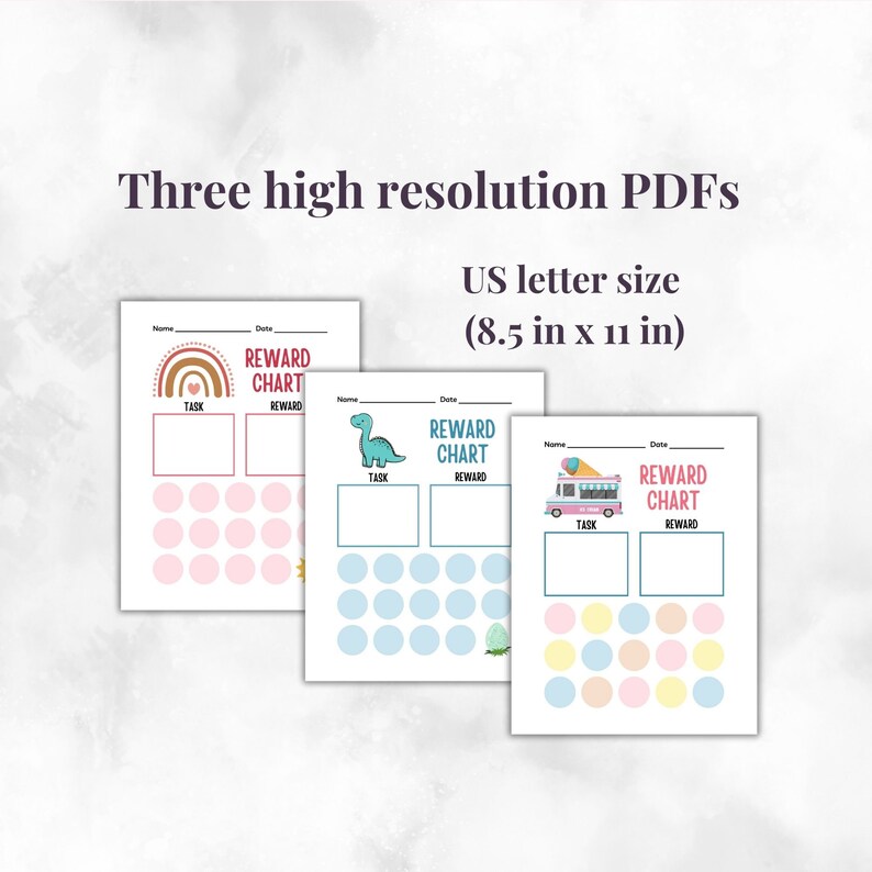 Printable Reward Charts, Rainbow Sticker Chart, Kids Routine Chart ...