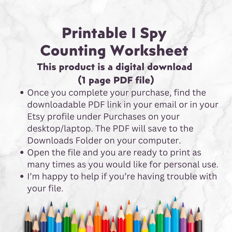 Spring I Spy Game Printable Counting Activity for Kids, I Spy Spring ...