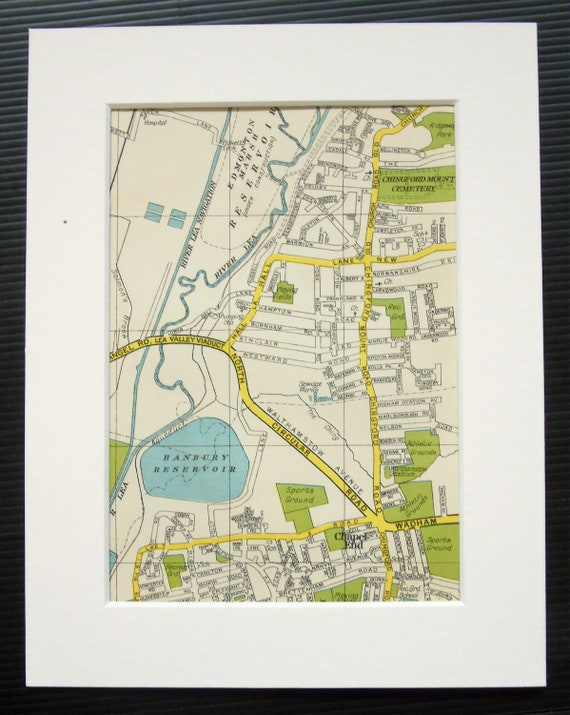 Kilburn St John's Wood West Hampstead Vintage 1940s London Map North ...