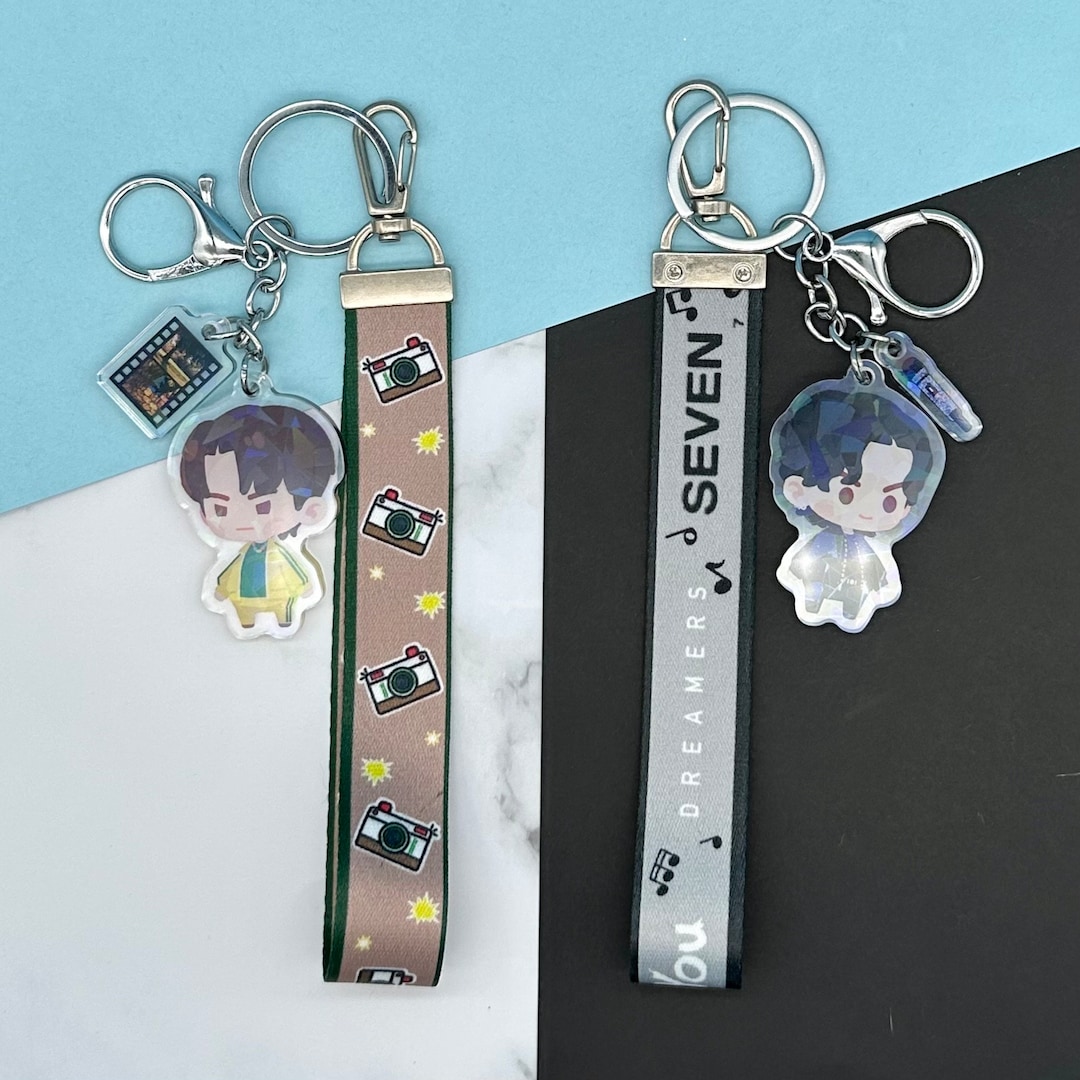 BTS Lanyard Keychain V JK Taehyung Jungkook - Etsy