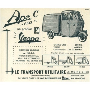 1957 Vintage Vespa Advertisement Retro Oldtimer Ad - Etsy