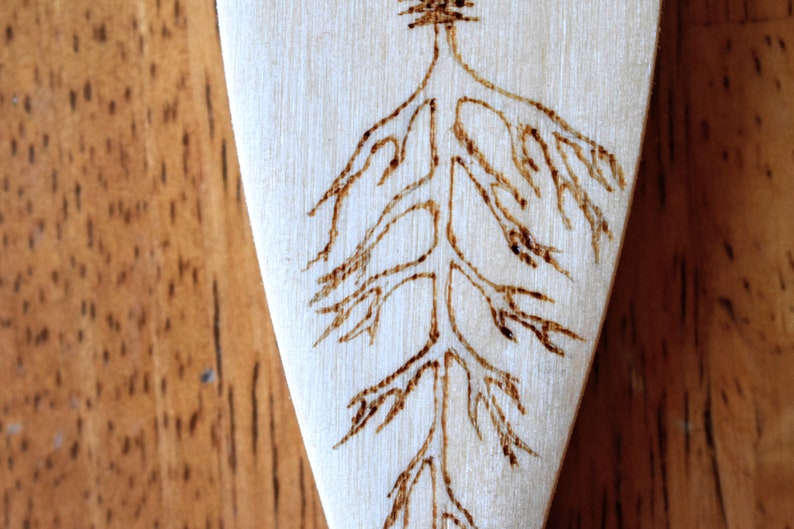 Pine Tree Hand Burned Wooden Spoon - Etsy