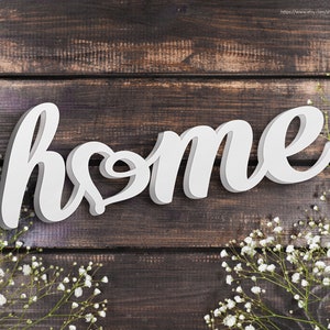 Home Sign Wood Sign New Home Gift Home Decor Rustic | Etsy