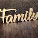 Wood Family Signs, Tabletop Family Letters, Mantel Decor, Family Word ...