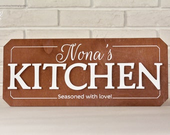 Rustic Kitchen Sign - Etsy