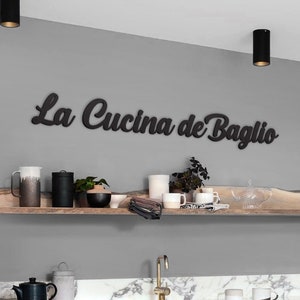 Italian Kitchen Signs / Italian Kitchen Wall Decor / Custom | Etsy