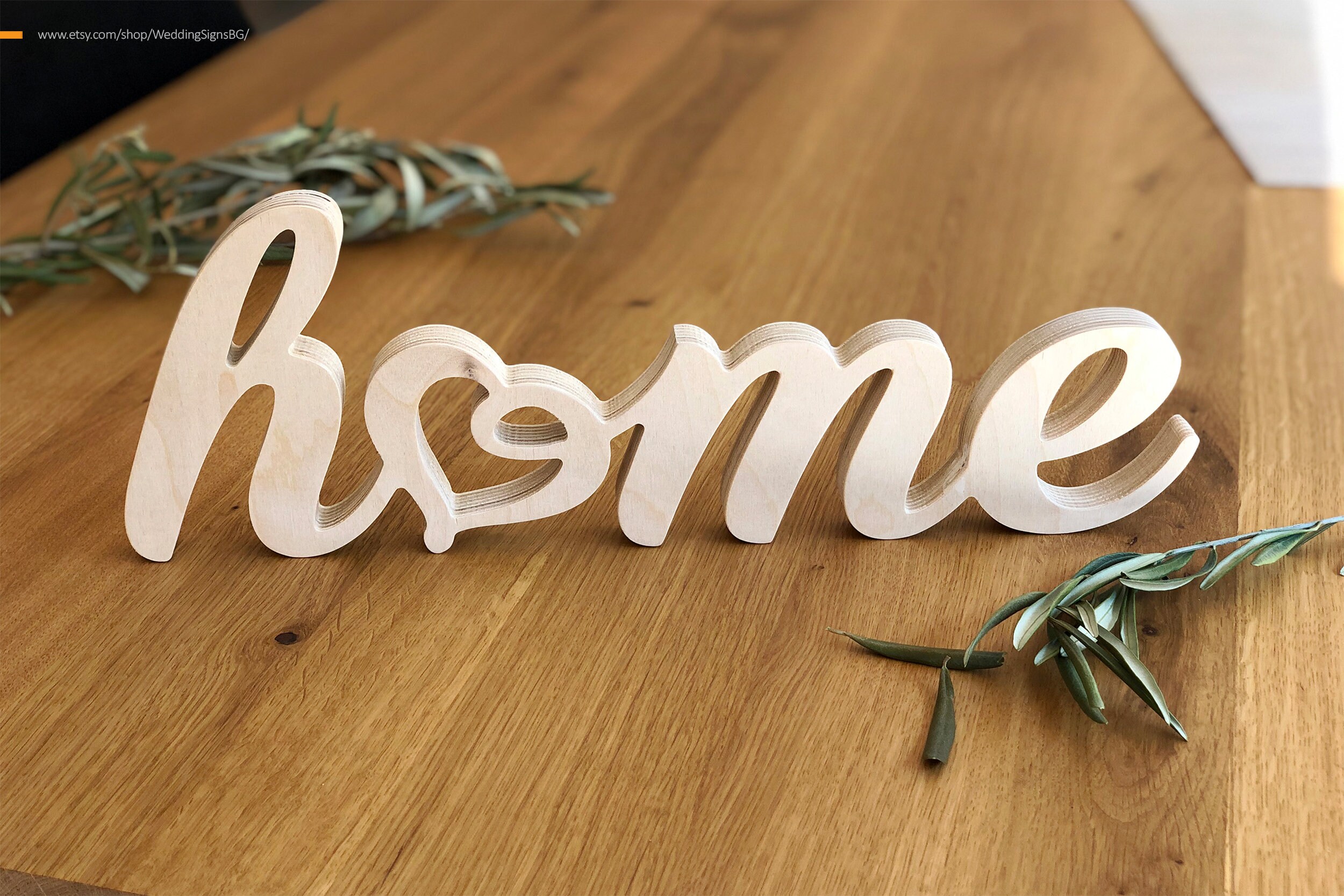 Wooden 'home' Sign Home Love Sign Home Letters Sign | Etsy