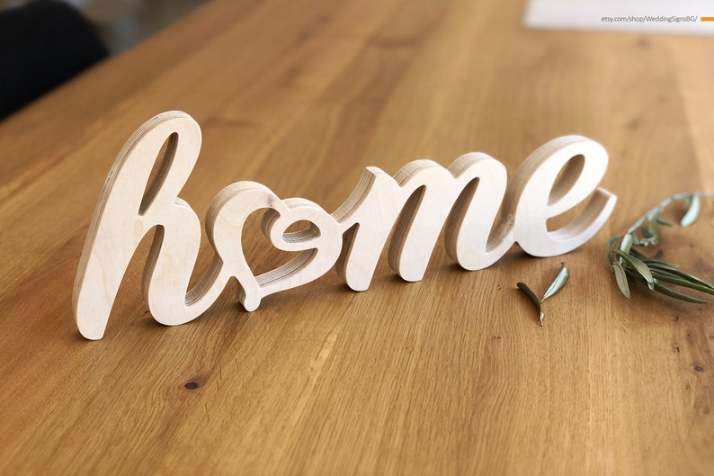 Wooden 'home' Sign Home Love Sign Home Letters Sign | Etsy