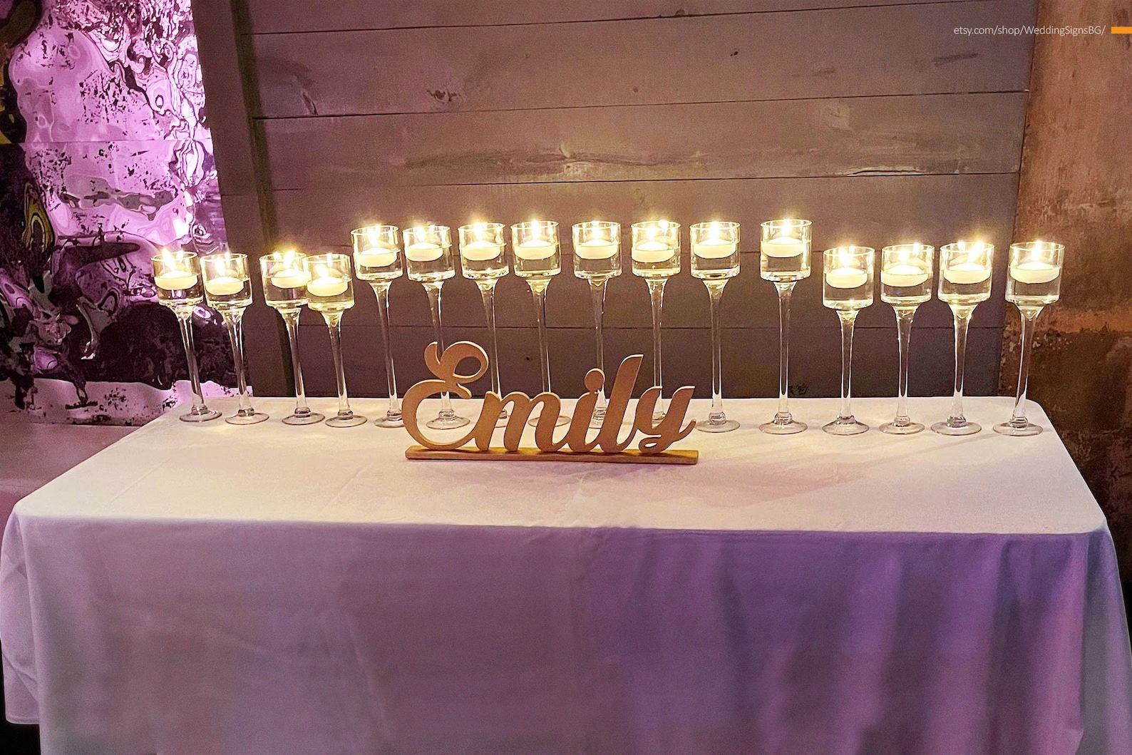 Custom Tabletop Name Signs / Sweet 16 Signs / Birthday Table - Etsy