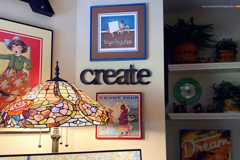 Customized Sign for Shelf, Standing Word Signs, Custom Standing Words ...