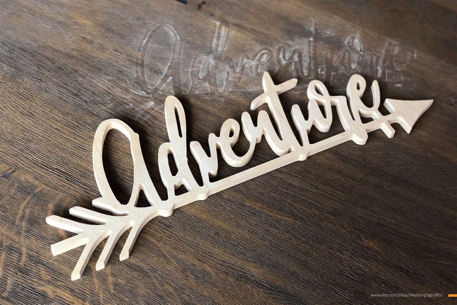 Adventure Arrow Wood Sign Home Décor Wall Art Decor Arrow - Etsy