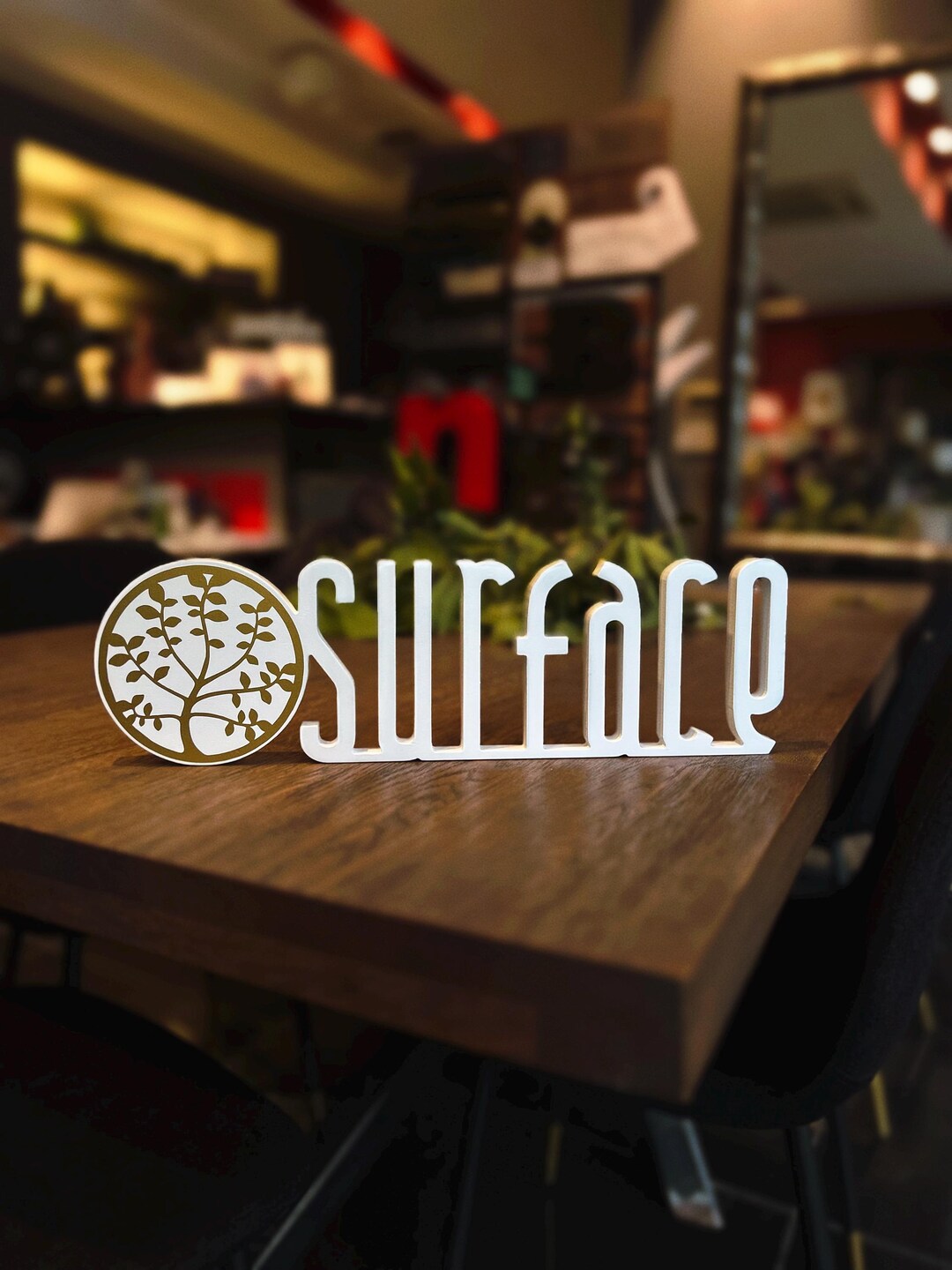 Event Display Logo Sign - Custom CNC Cut Wood Branding for Booth, Trade ...