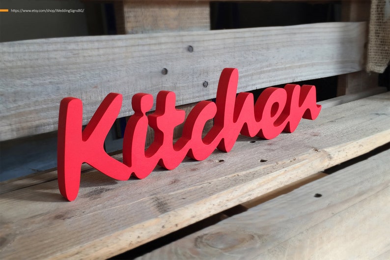 Custom Word Cutout // Custom Wood Signs // Personalized 3D | Etsy