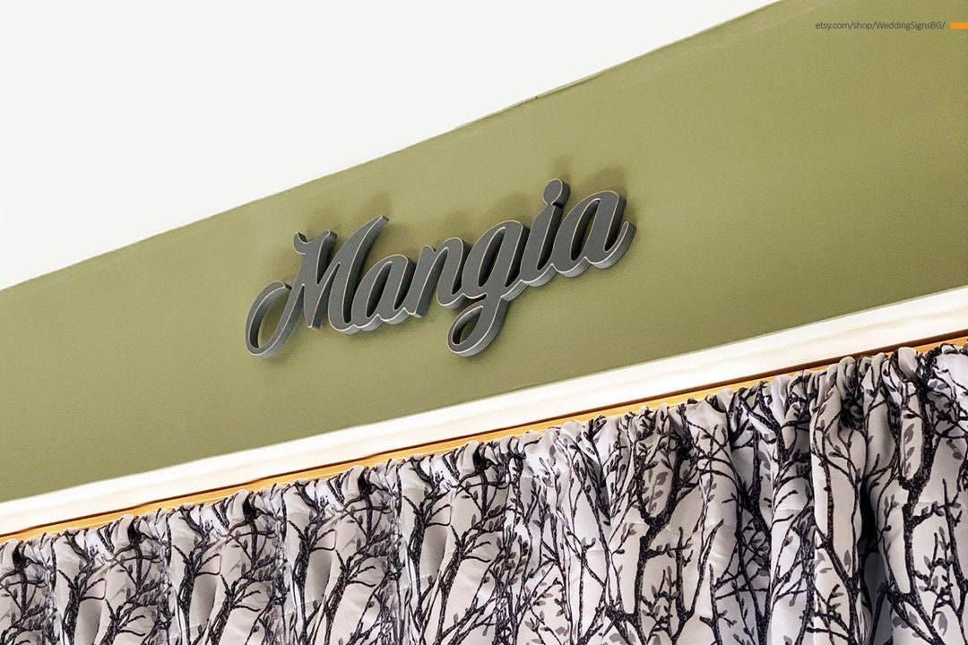 Mangia Italian Sign, Self Standing Kitchen Sign, Wood Sign Mangia ...