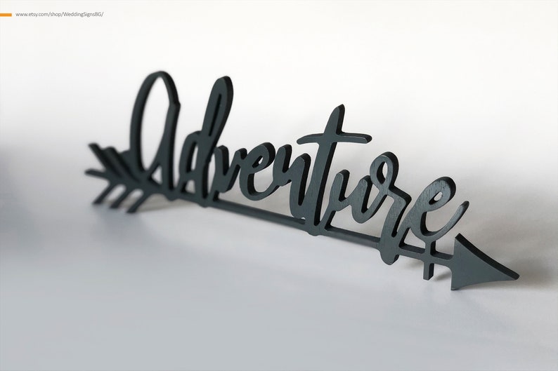 Adventure Arrow Wood Sign Home Décor Wall Art Decor Arrow - Etsy