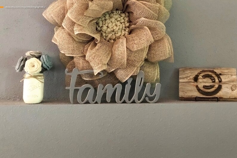 Family Sign Family Wood Signs Freestanding Family Decor | Etsy