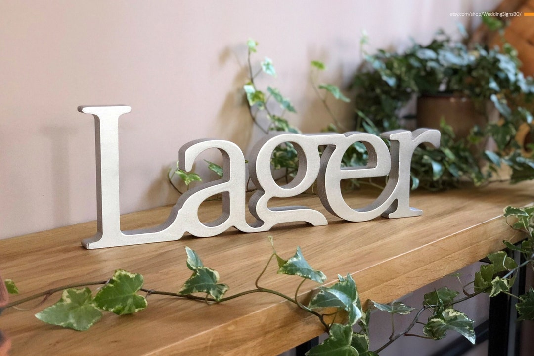 Personalized Wood Sign, Custom Name Signs, Family Name Sign, Stand ...