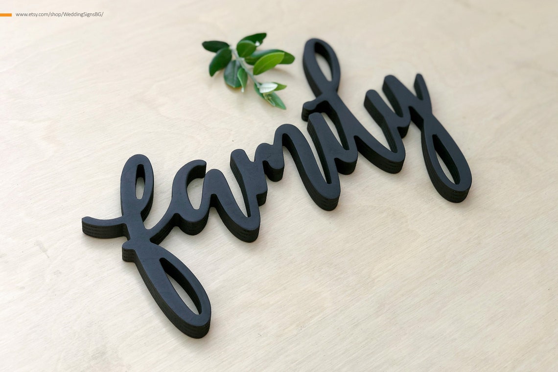 Family Sign Family Wood Sign Wall Art Sign Family Gift - Etsy
