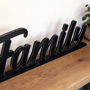 Standing Family Sign, Mantel Decor Sign, Family Decor, Wood Sign With a ...