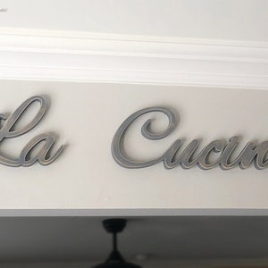 La Cucina Kitchen Sign, La Cucina Sign Italian, Italian Kitchen Decor ...