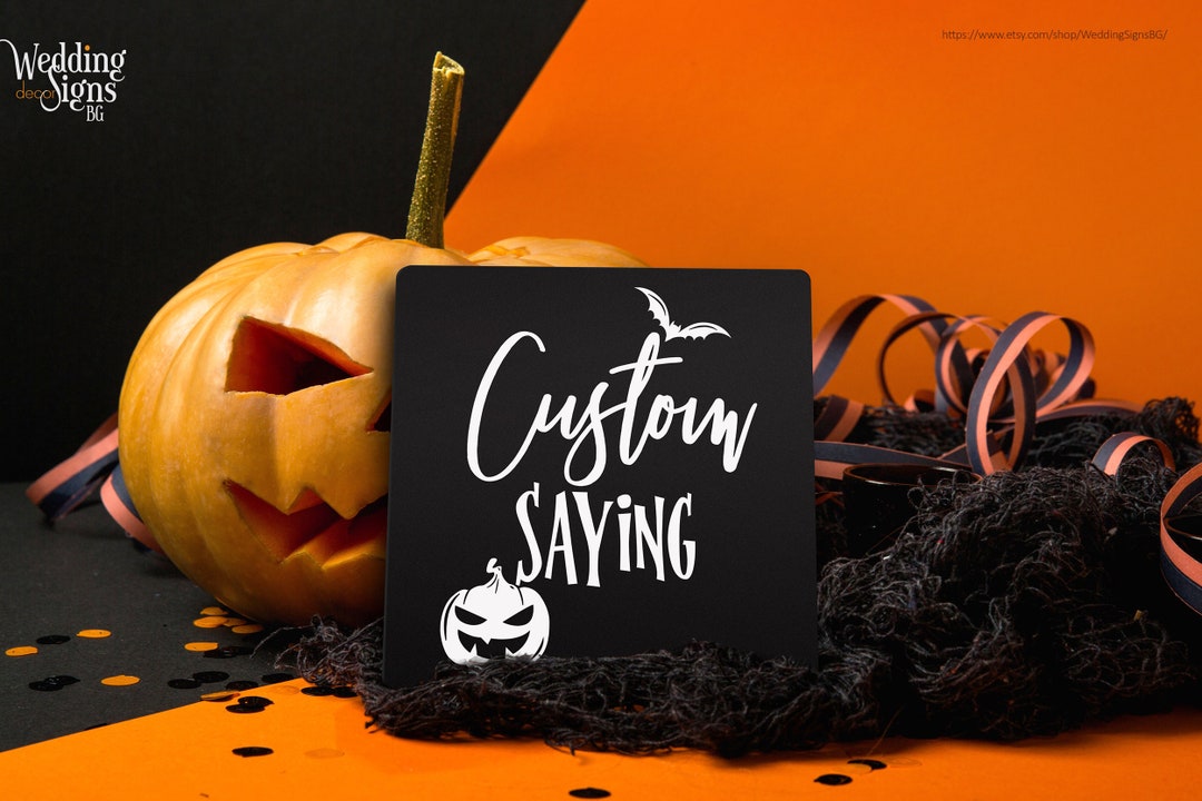 Halloween Decor, Custom Signs, Wood Sign, Custom Wood Sign, Halloween ...